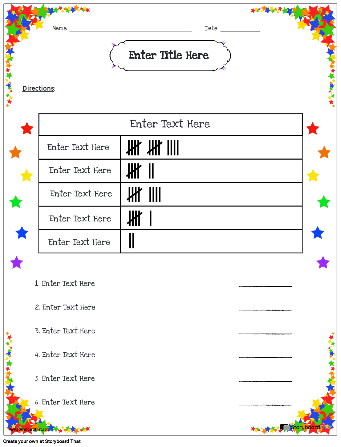 Tally Chart 2 Storyboard por pt-examples