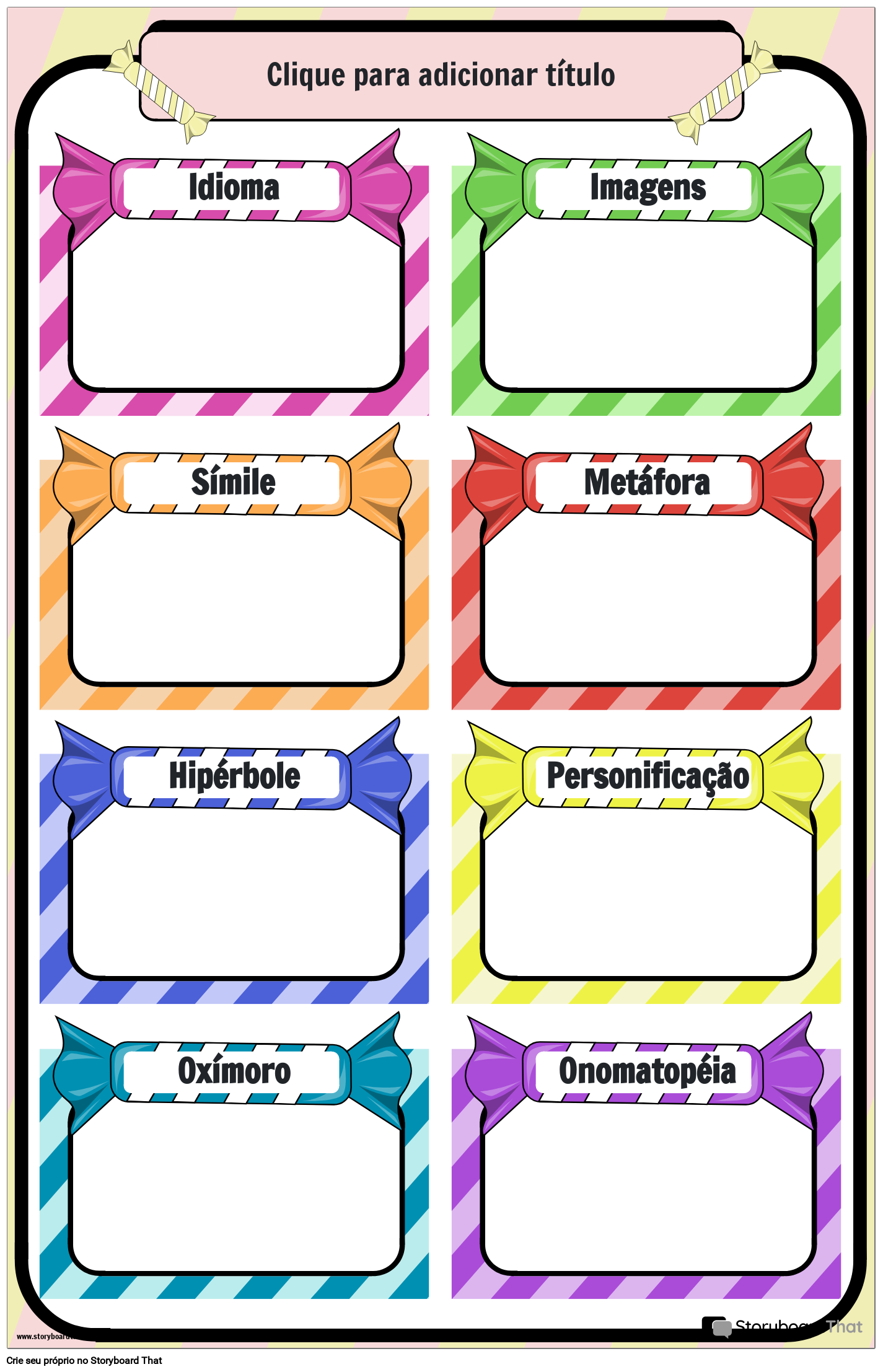 TEMA DOCES - PÔSTER DE POESIA Storyboard by pt-examples