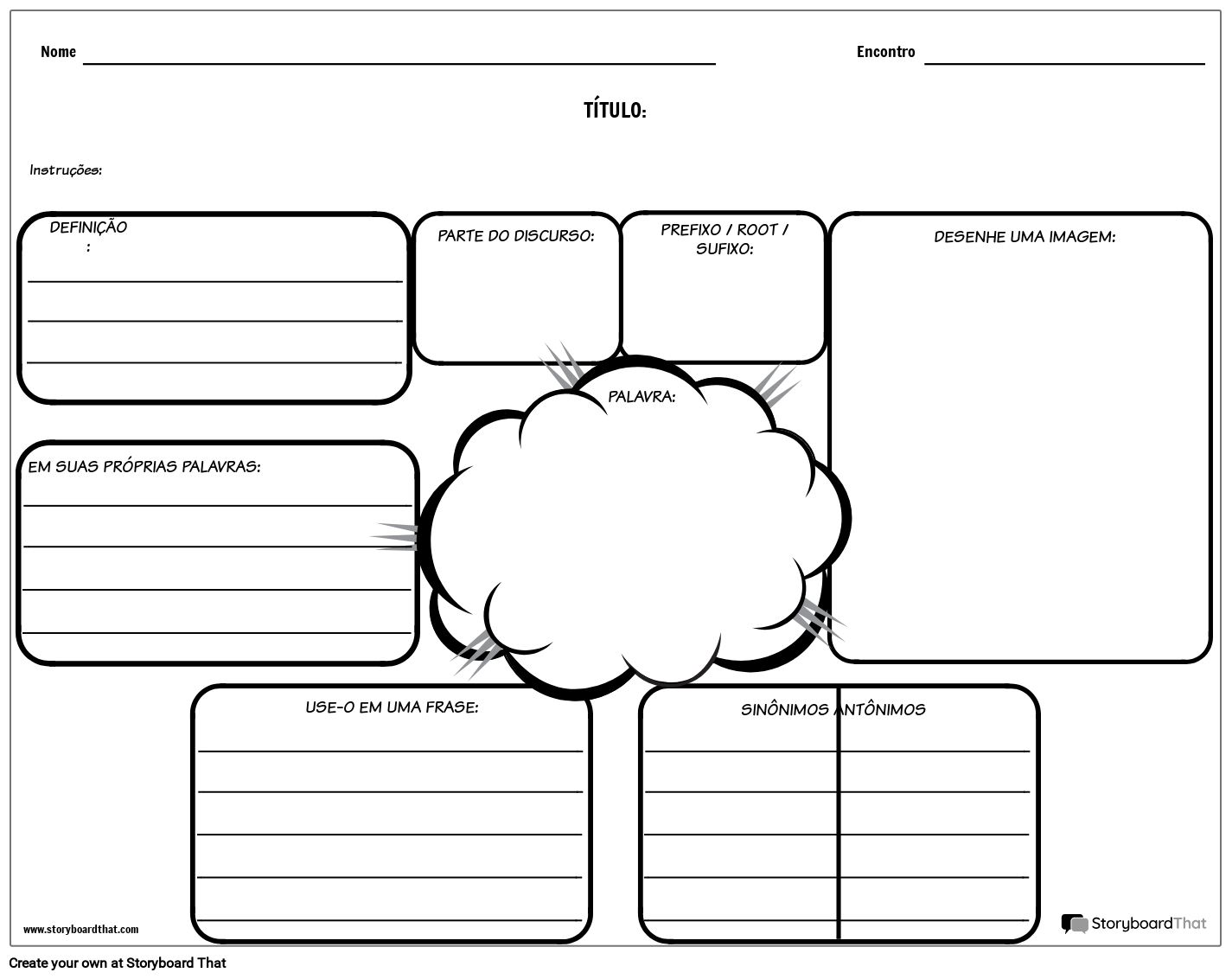 Vocabulário 6 Storyboard por pt-examples