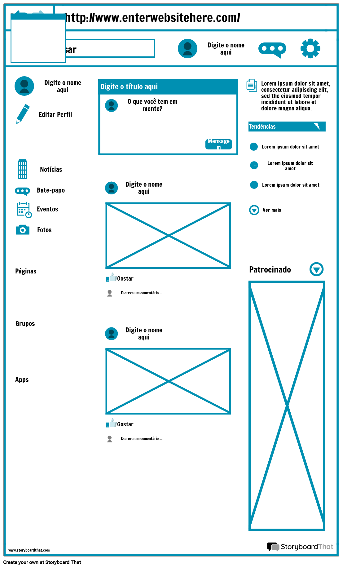 Wireframe-3 Storyboard par pt-examples