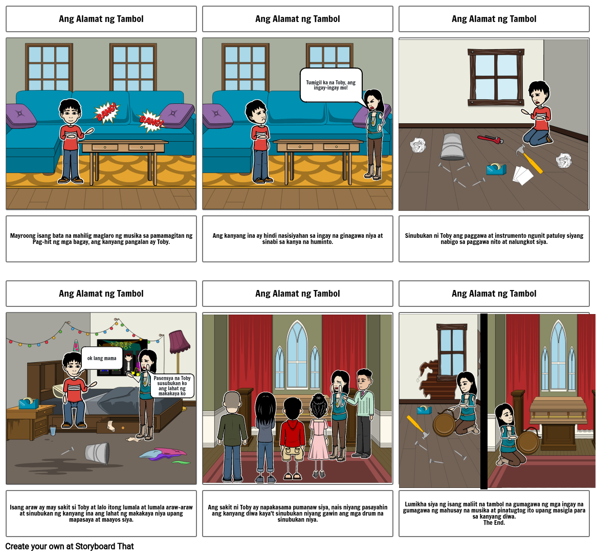 Ang Alamat ng Tambol Storyboard por r20210005490