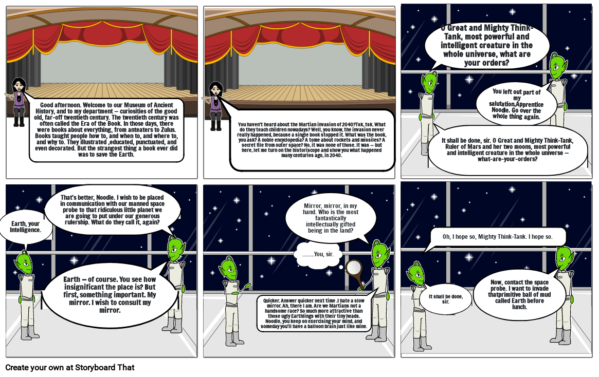 The Book that Saved the Earth Storyboard par rahilas