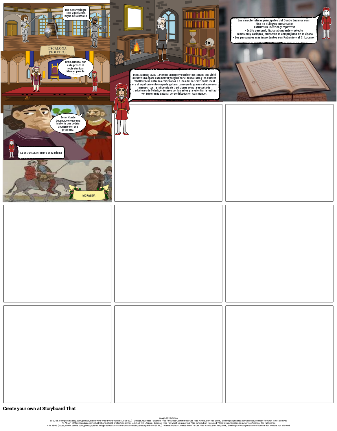 CÓMIC EL CONDE LUCANOR Storyboard por raul7685