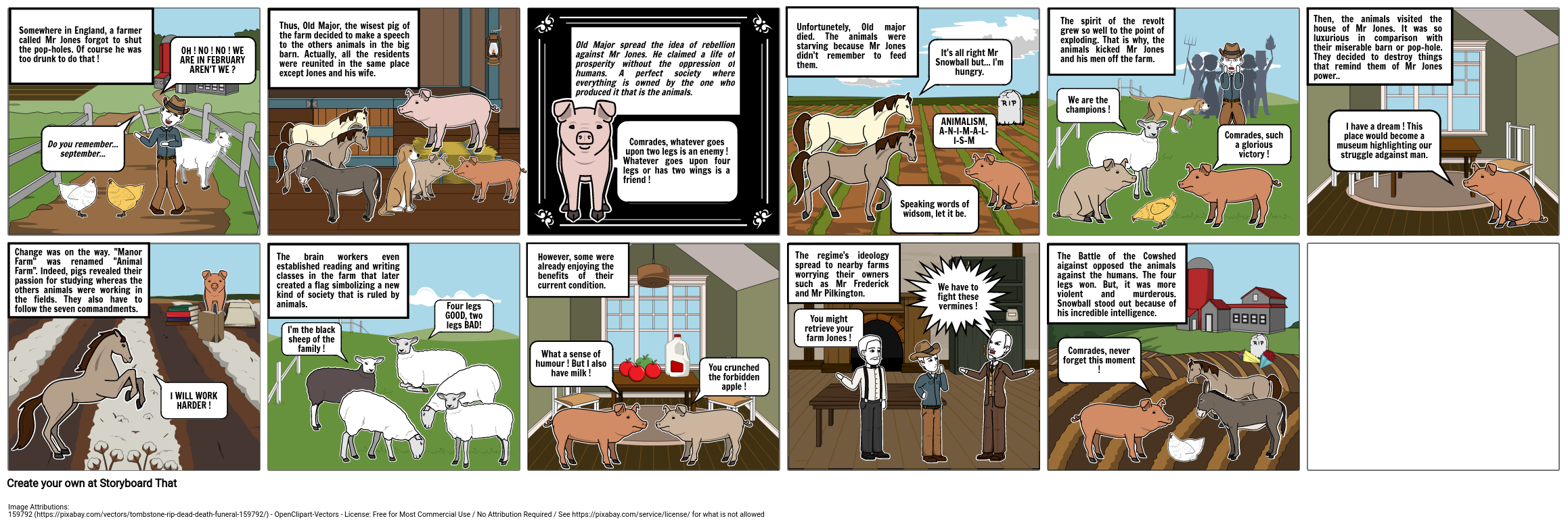 Animal Farm Storyboard af rebeccalacata