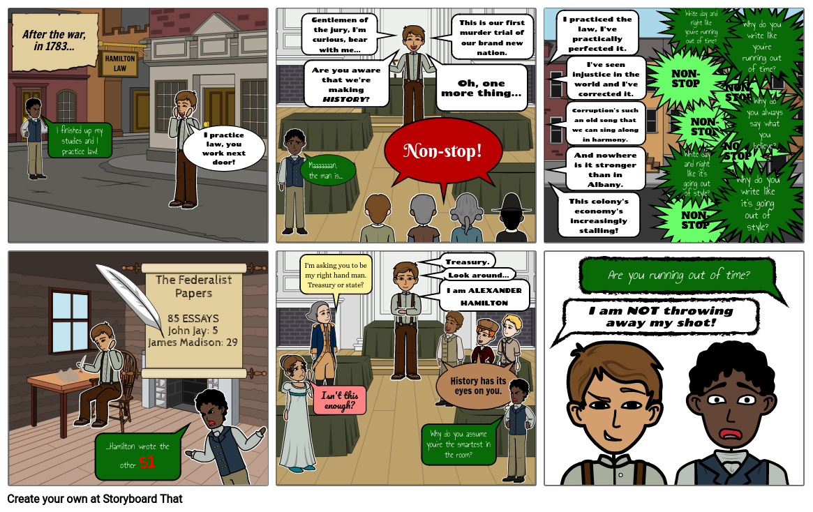 Hamilton - 2 Storyboard by rebeccaleah