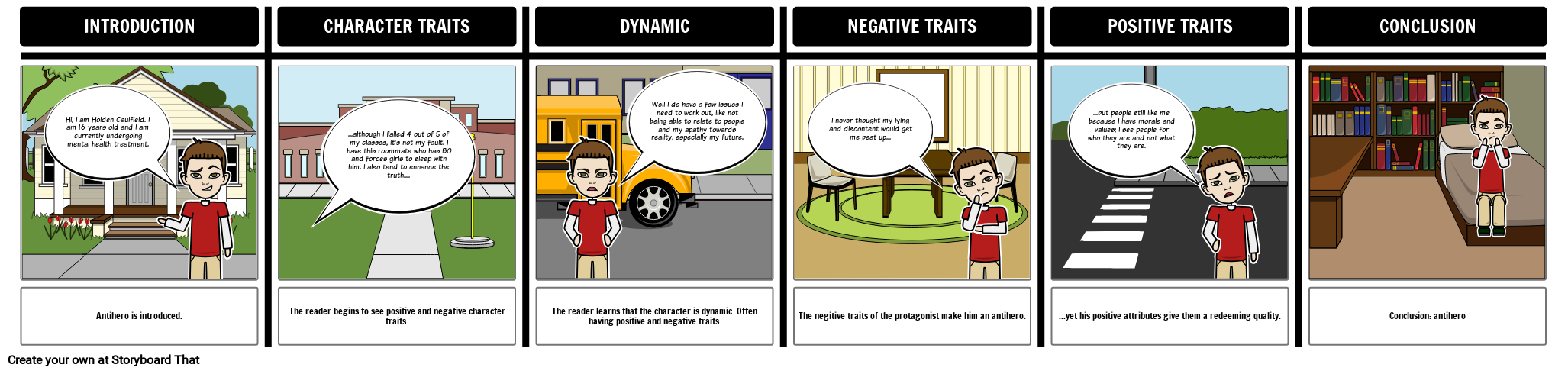 Catcher In The Rye - Holden Caulfield - Antihero