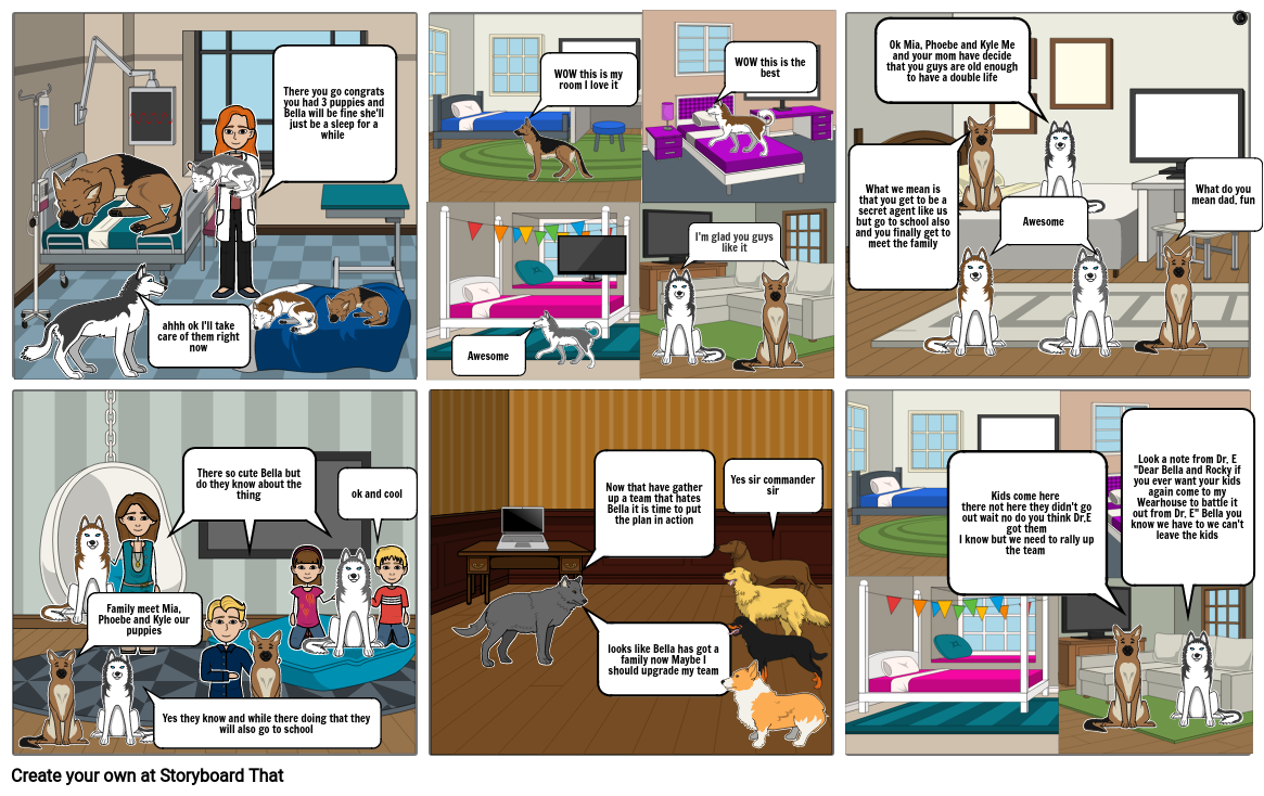 Bella Has Puppies Storyboard por rgst33lespy