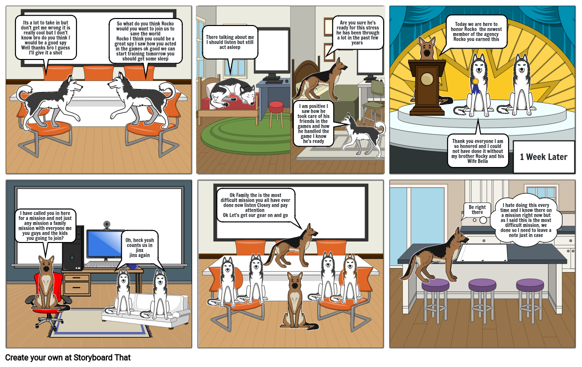 Will Rocko Be A Spy? Storyboard by rgst33lespy