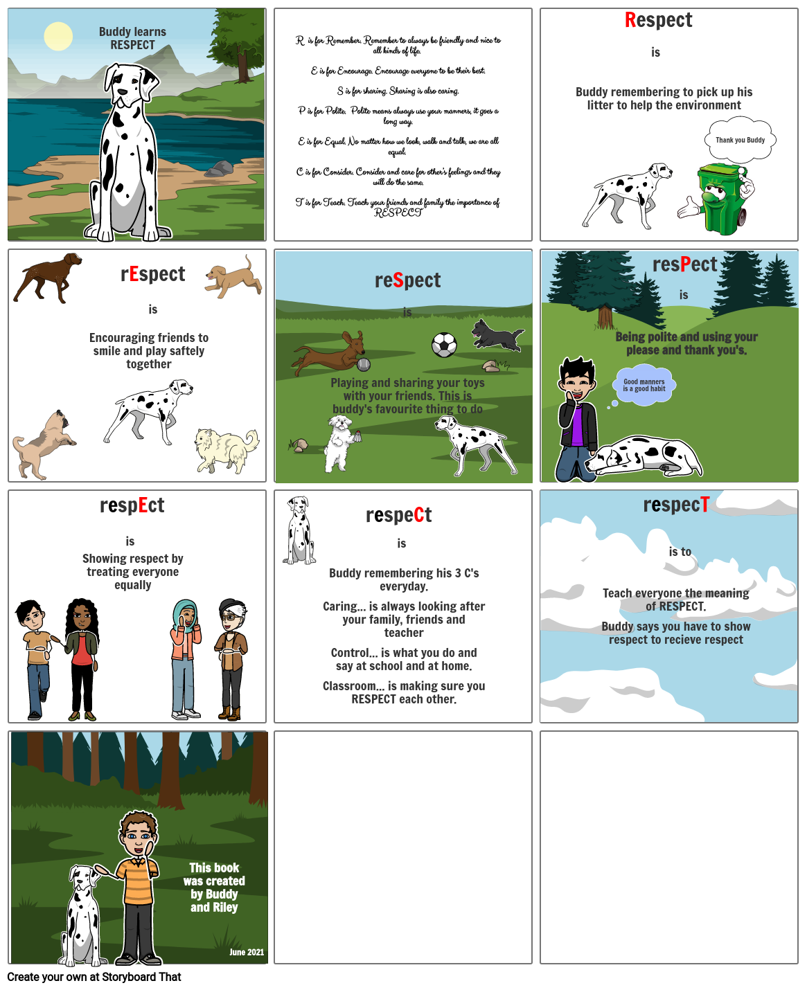 English Project Storyboard par rileylangtry