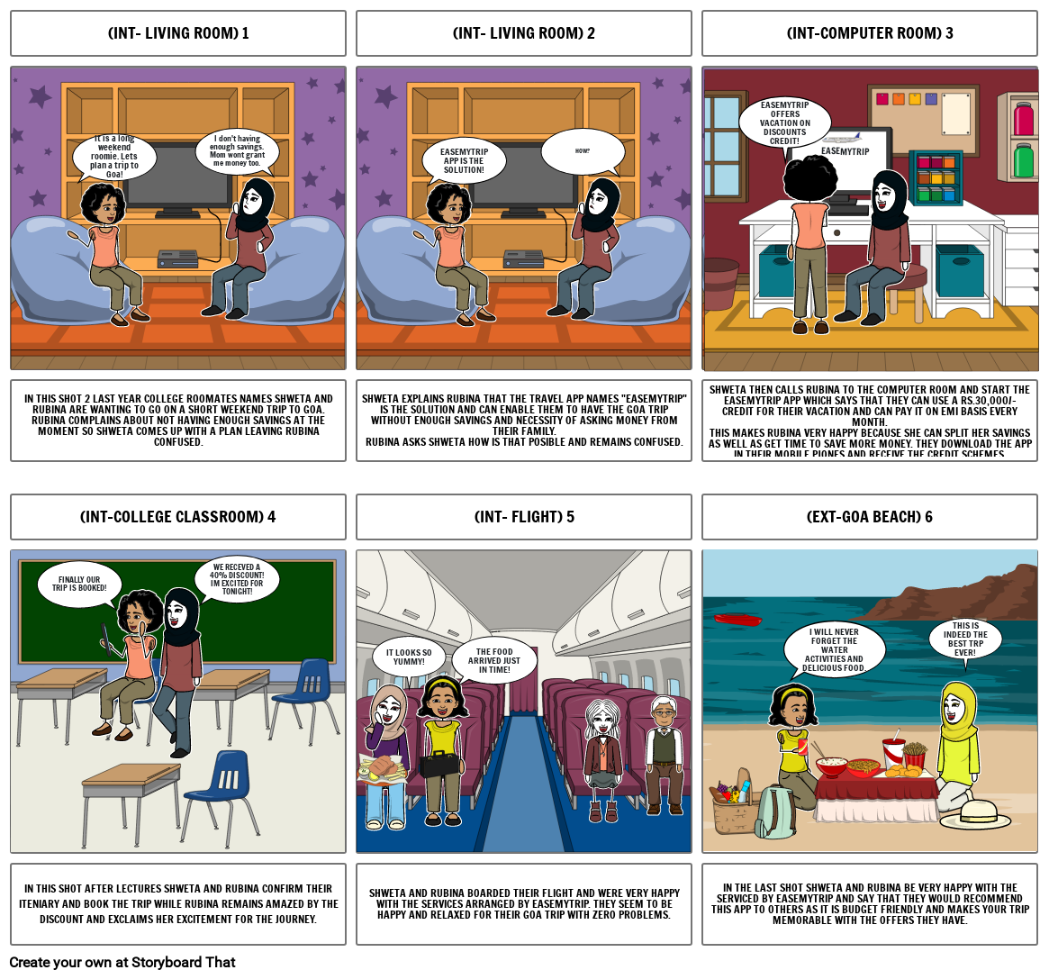 Ease my trip Storyboard por rinnai74076