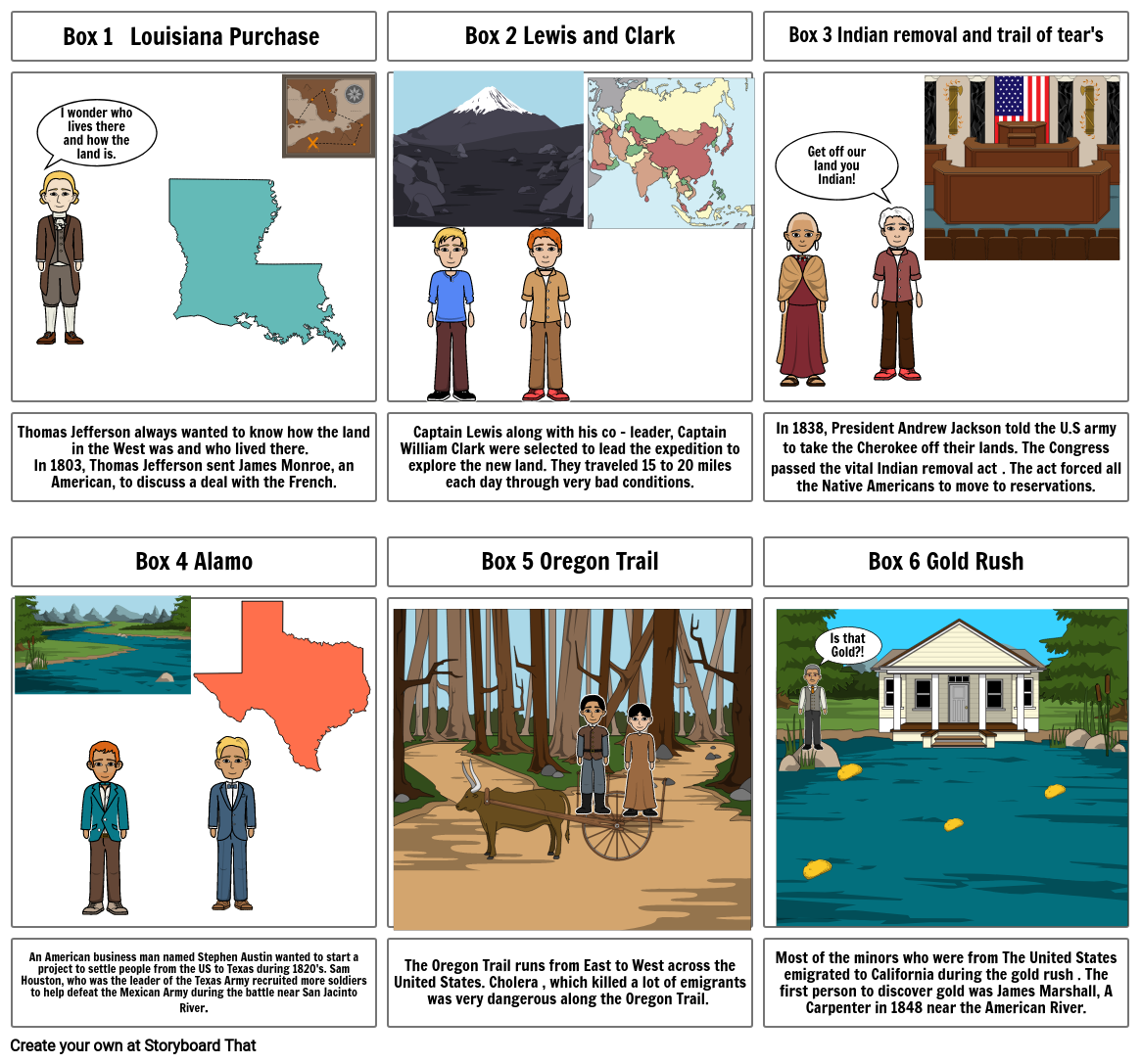 Krishiv's Westward Expansion project Storyboard