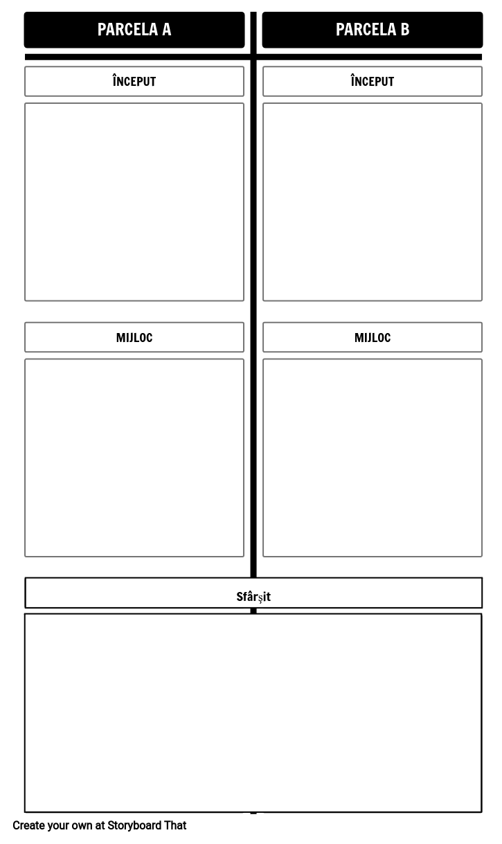 Șablonul 2 de Parallel Stories Storyboard af ro-examples