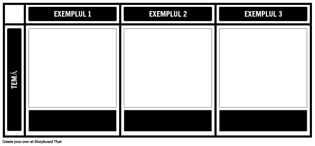 1 temă cu 3 exemple Storyboard par ro-examples