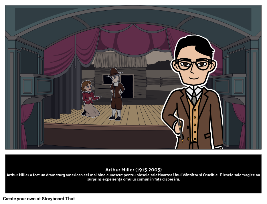 Arthur Miller - Dramaturg Storyboard por ro-examples