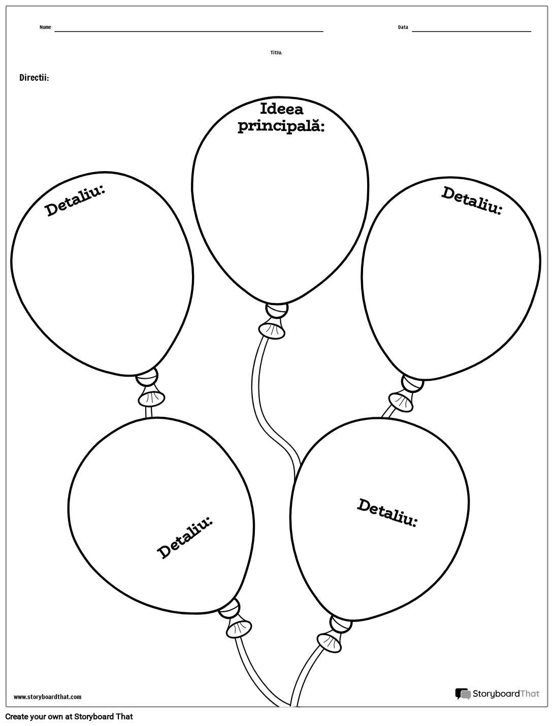 Balloon Story Map Blank Storyboard por ro-examples
