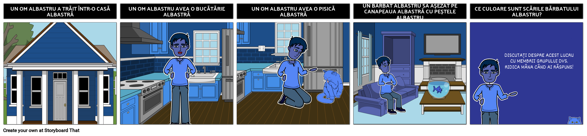 Blue Riddle Omului Storyboard by ro-examples