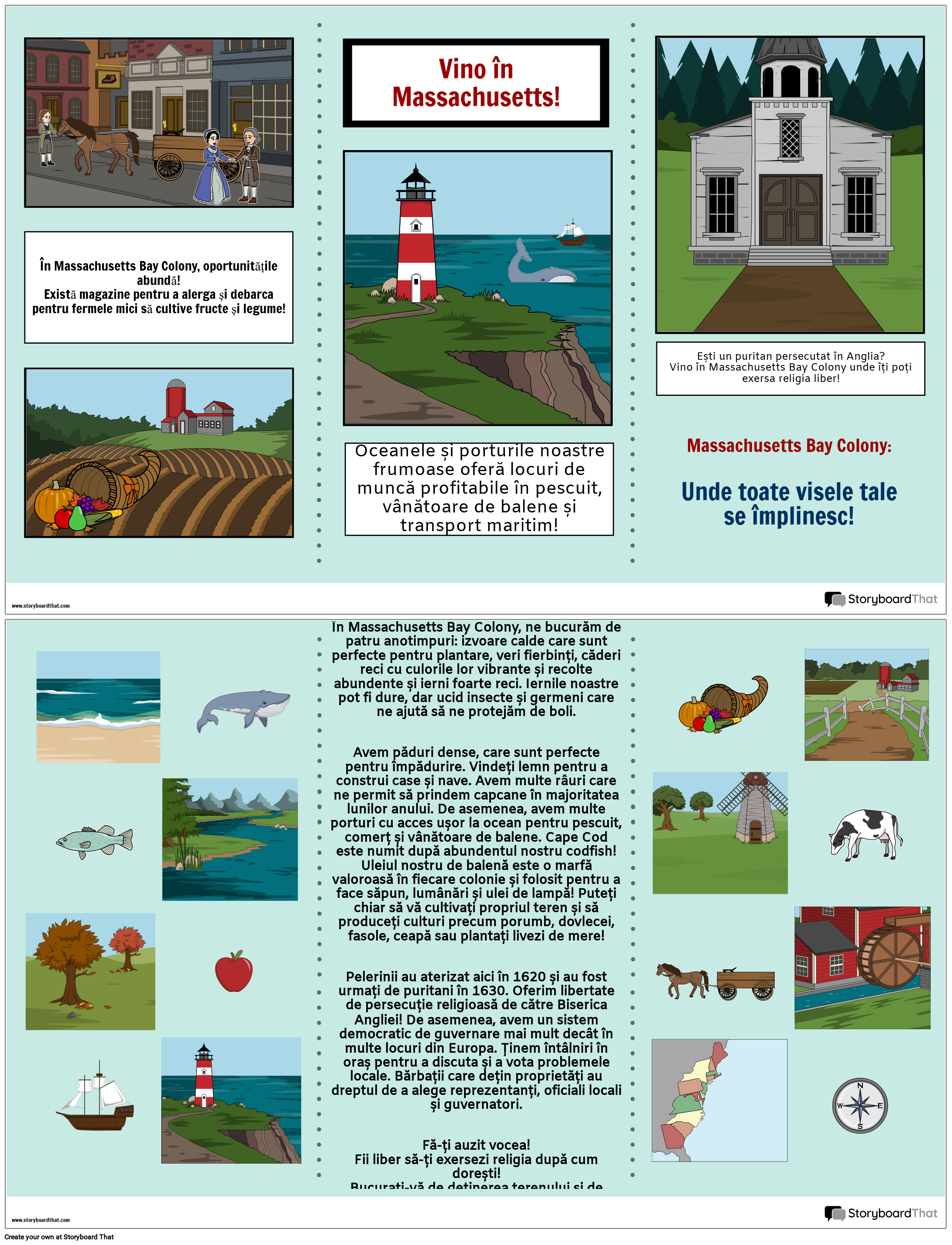 Brosura 13 Colonii Storyboard por ro-examples