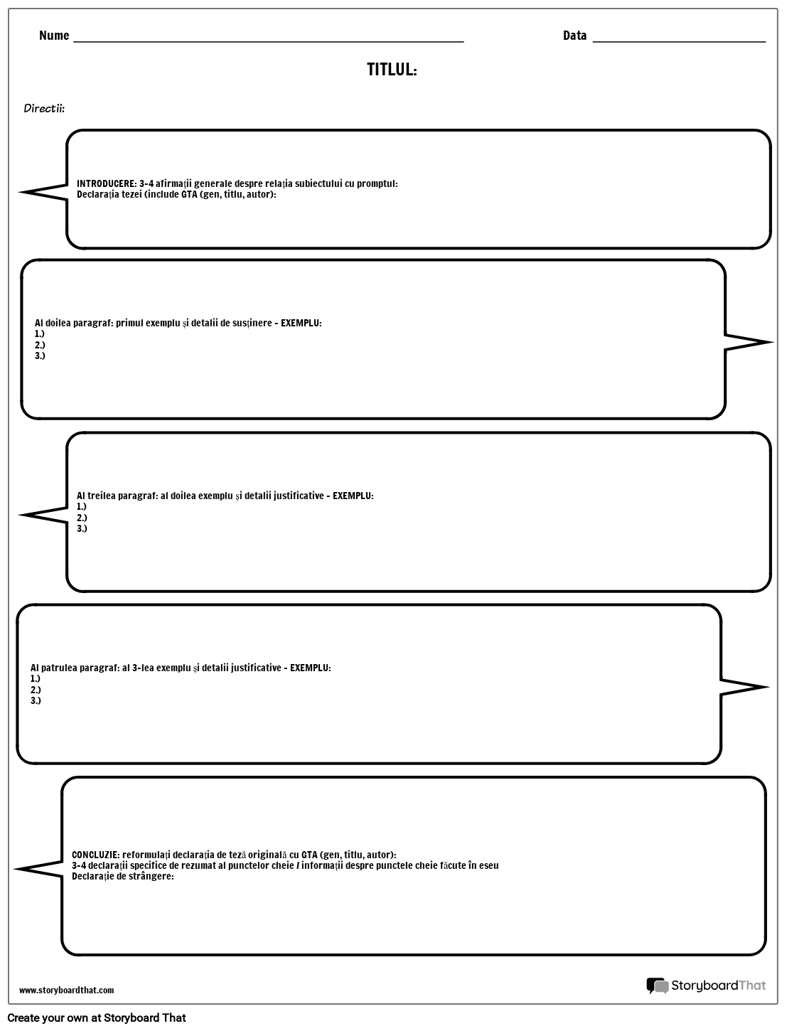 Bulele de Cuvinte القصة المصورة من قبل ro-examples