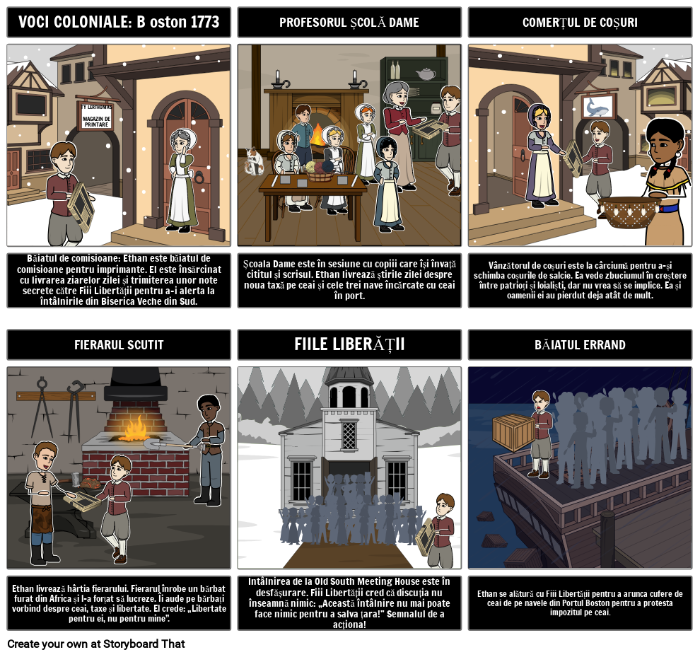 Cartea 13 Colonii Storyboard por ro-examples
