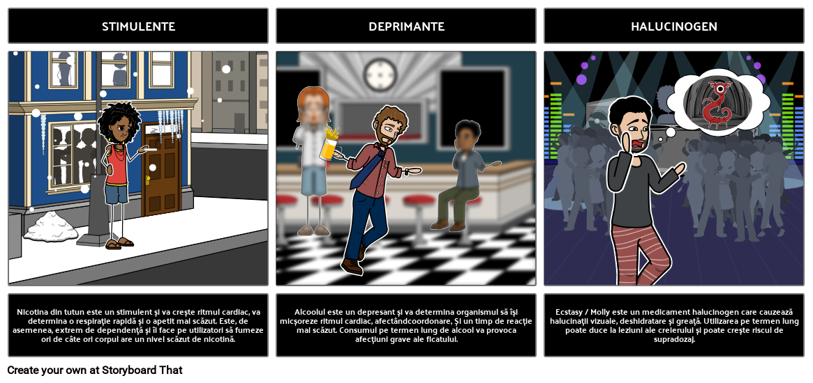 Categoriile de Droguri Storyboard por ro-examples