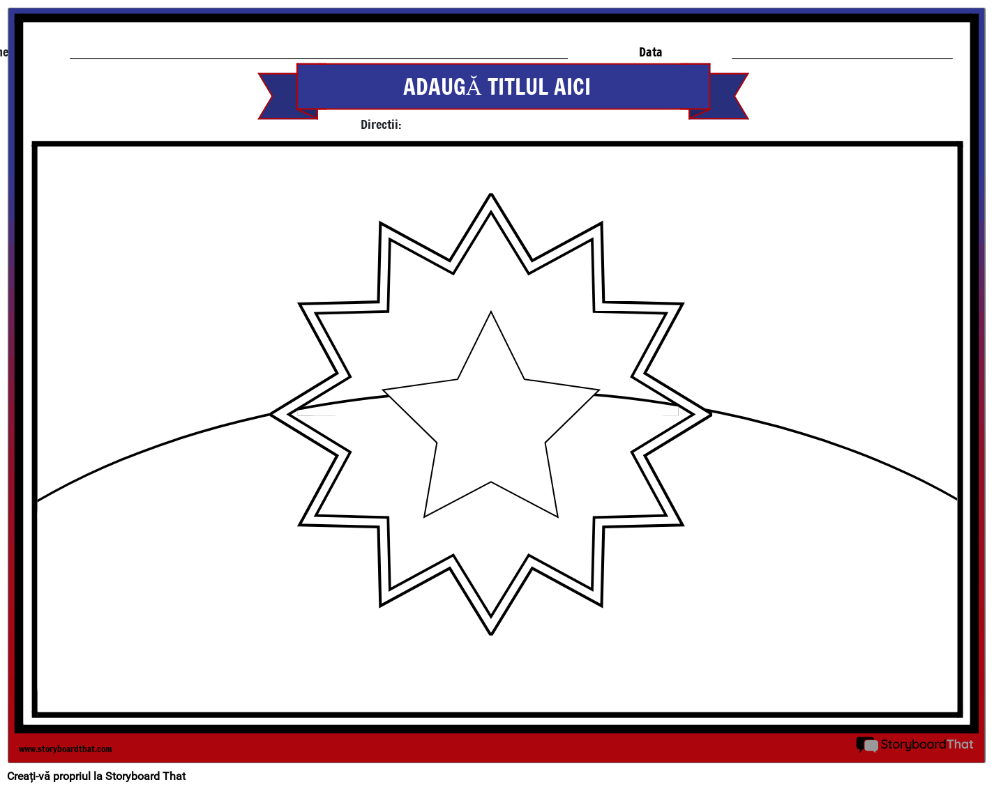 Colorat Steagul Juneteenth Storyboard par ro-examples