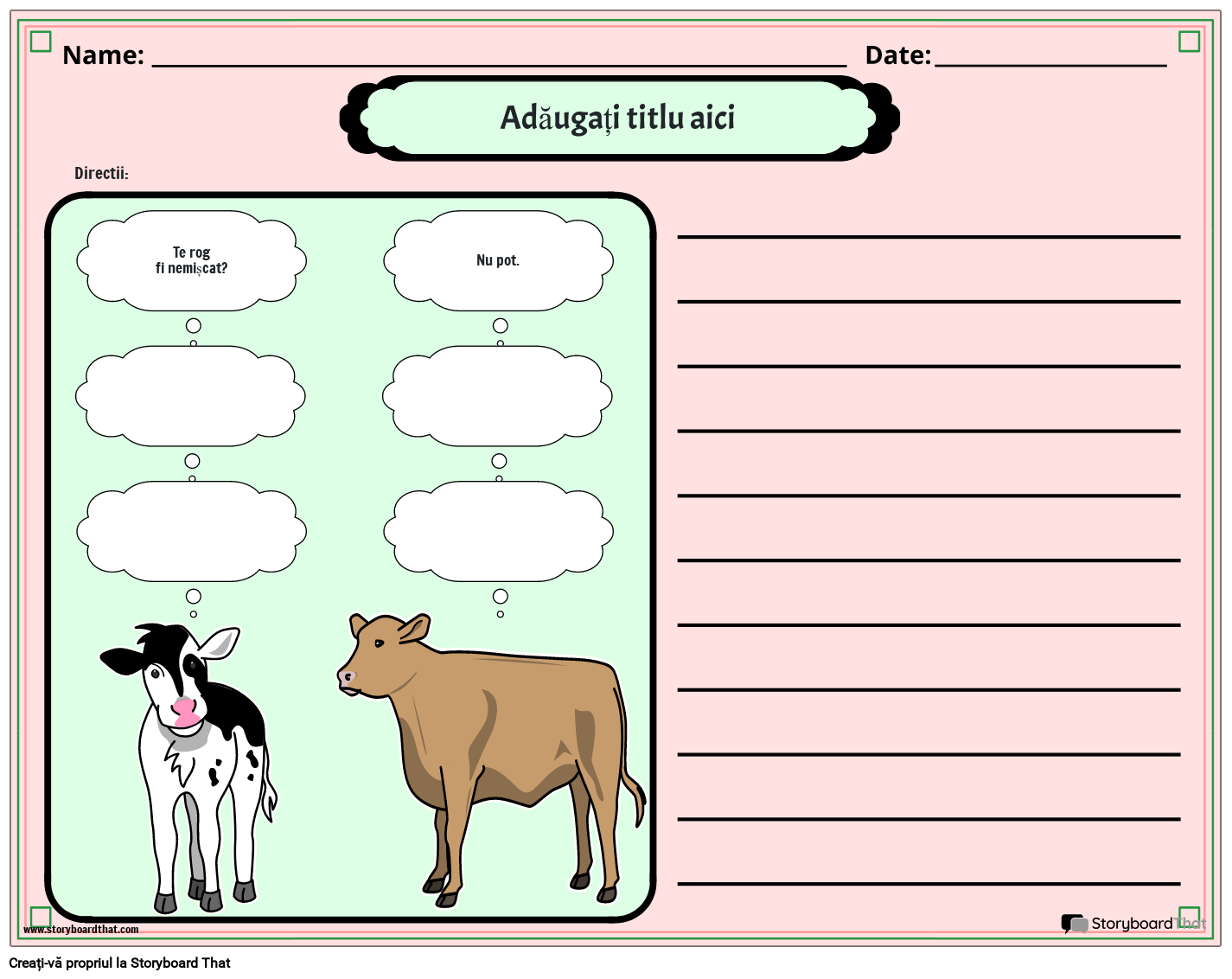 Dialog de Rescriere - Fișă de Lucru Pentru Ghilimele