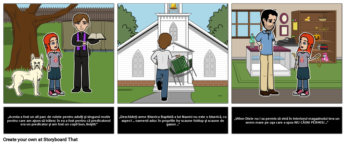 Din Cauza Winn Dixie - Setare Storyboard par ro-examples