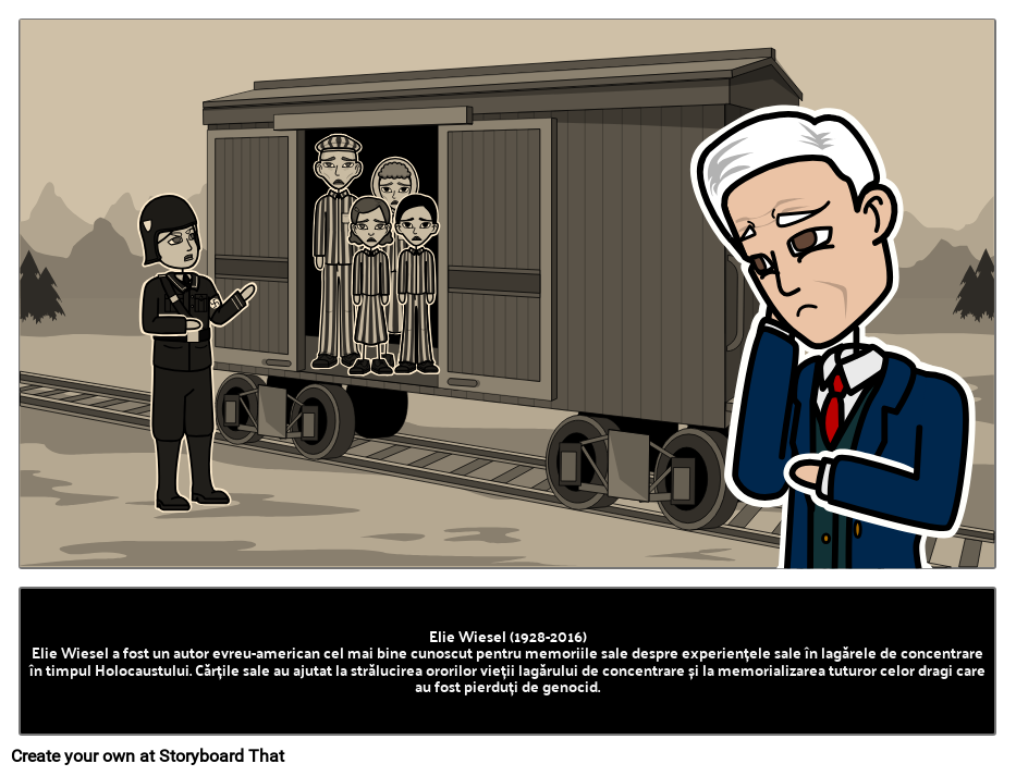 Cine a Fost Elie Wiesel? Storyboard por ro-examples