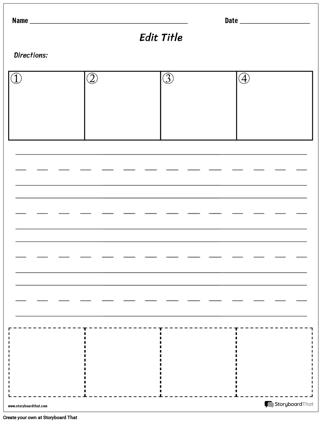 Fișa de Lucru Pentru Secvența de Scriere Storyboard