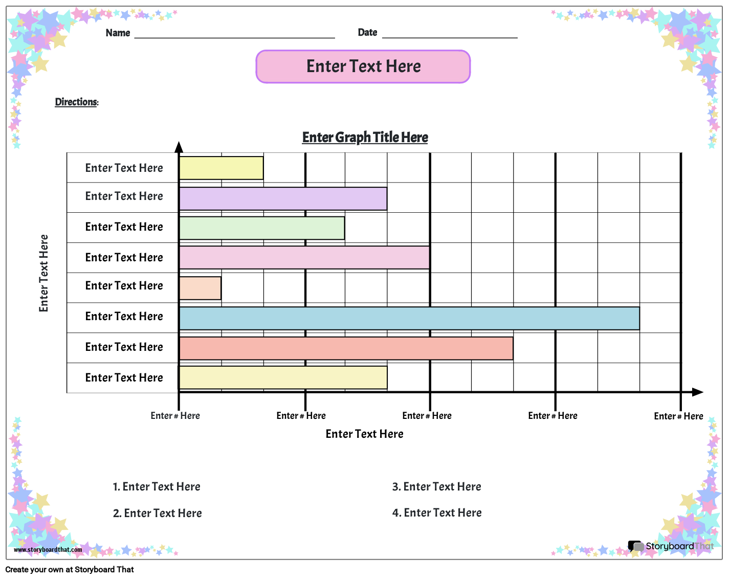 Grafic cu Bare 3 Storyboard de ro-examples