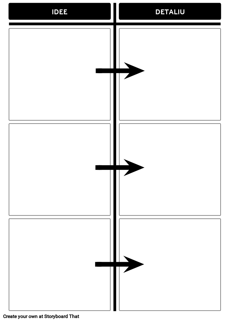 Idea / Detalii Chart Șablon Storyboard por ro-examples