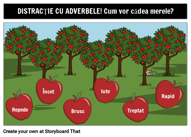 Idee de Proiect Adverb Storyboard por ro-examples