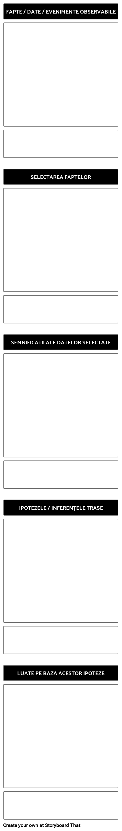 Ladder Verticală a Inferenței Format Scurt Storyboard