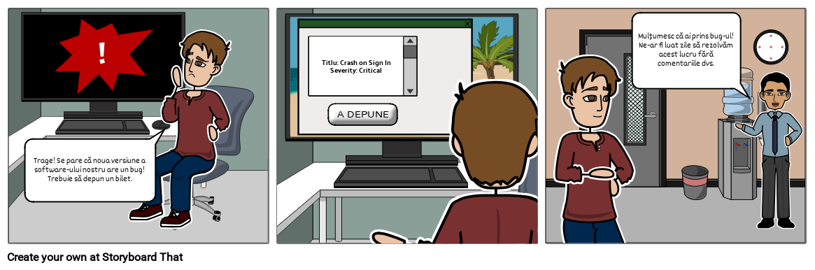 Logging Un Bug القصة المصورة من قبل Ro Examples
