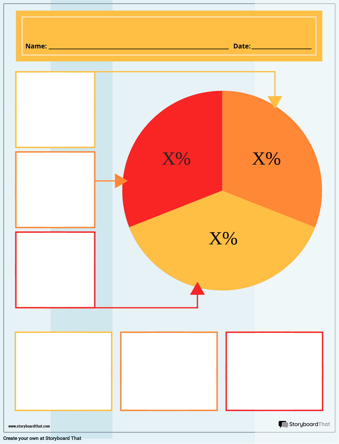 Noul Șablon 2 de Diagramă Circulară ED Storyboard
