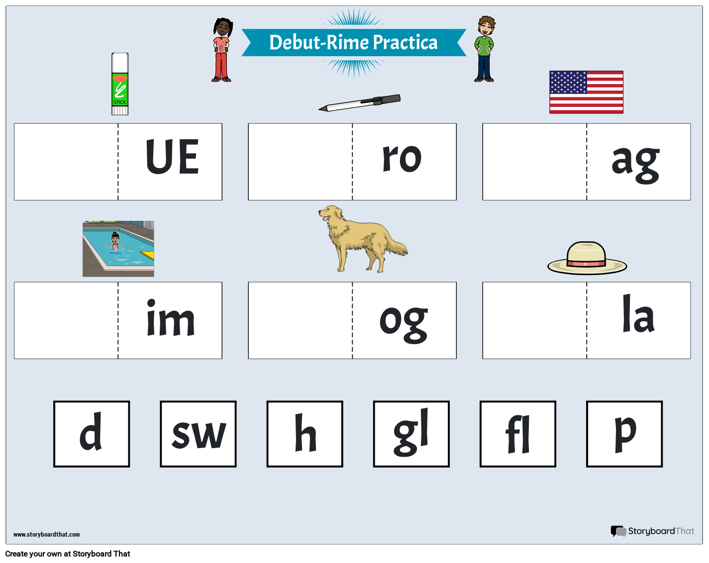 Onset Rime Beginning Sounds Storyboard Por Ro examples