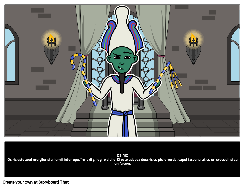 Osiris: Zeul Egiptean al Lumii Interlope Storyboard
