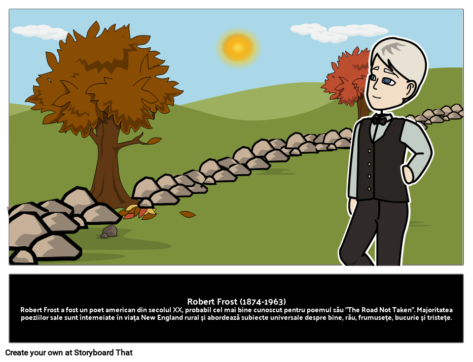 Robert Frost: Poet American al Secolului XX Storyboard