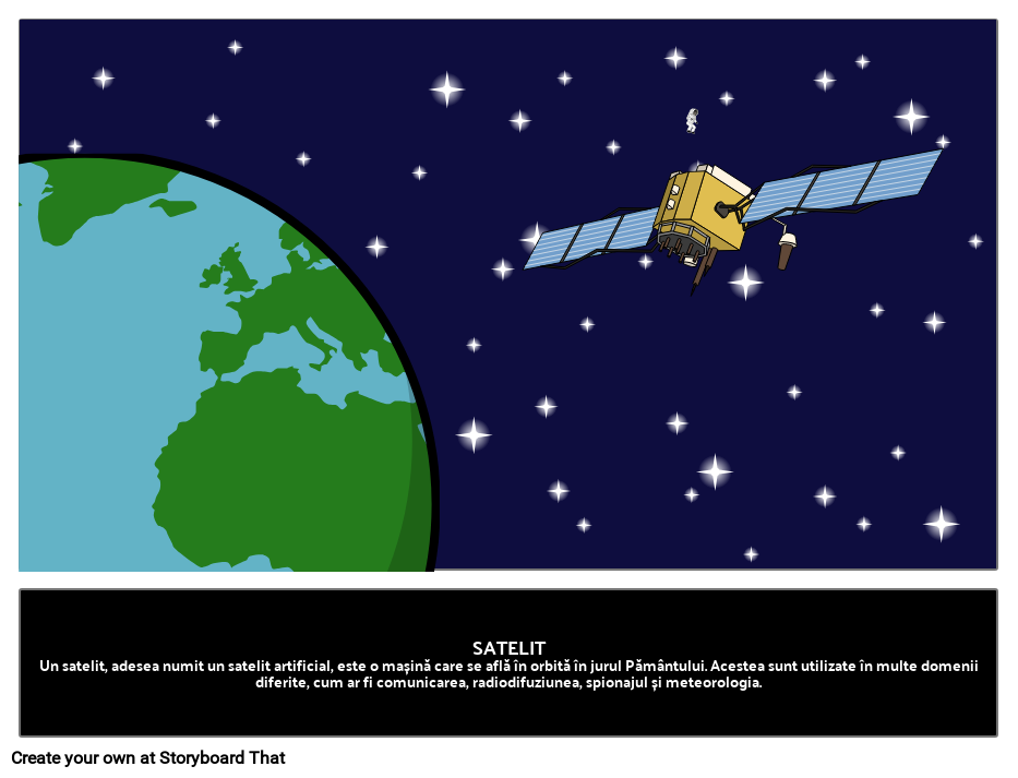 Ce este un satelit? Storyboard por ro-examples
