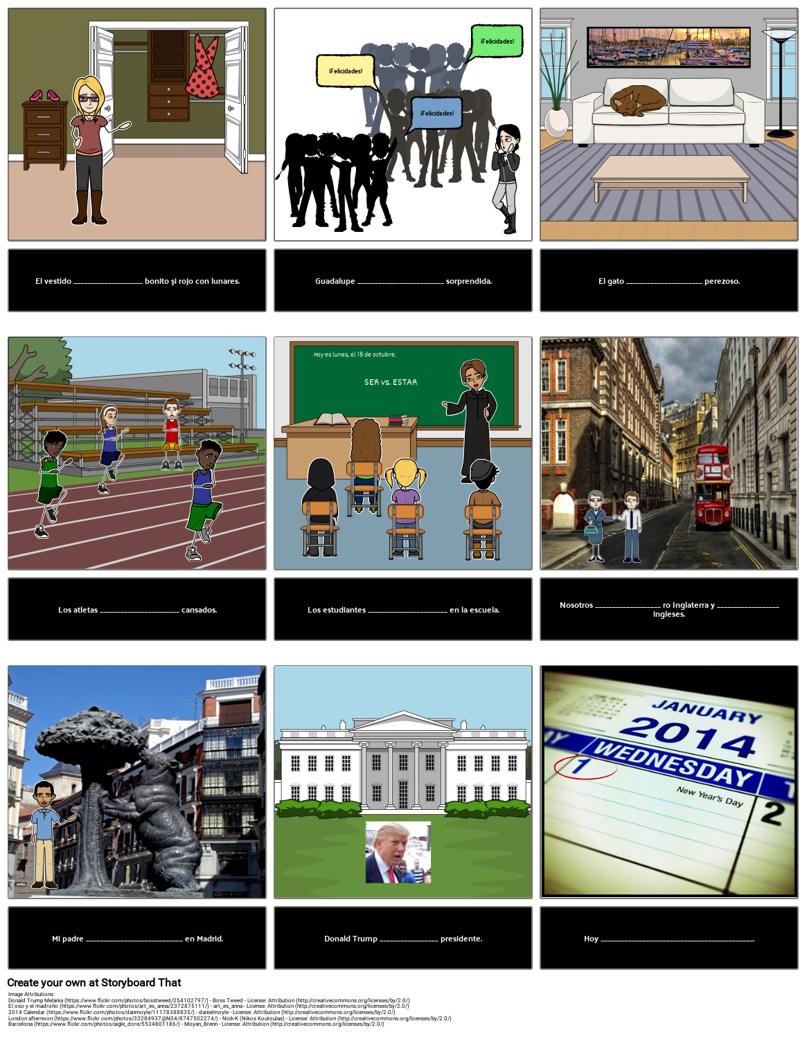 Ser vs Estar - Cerere Storyboard por ro-examples