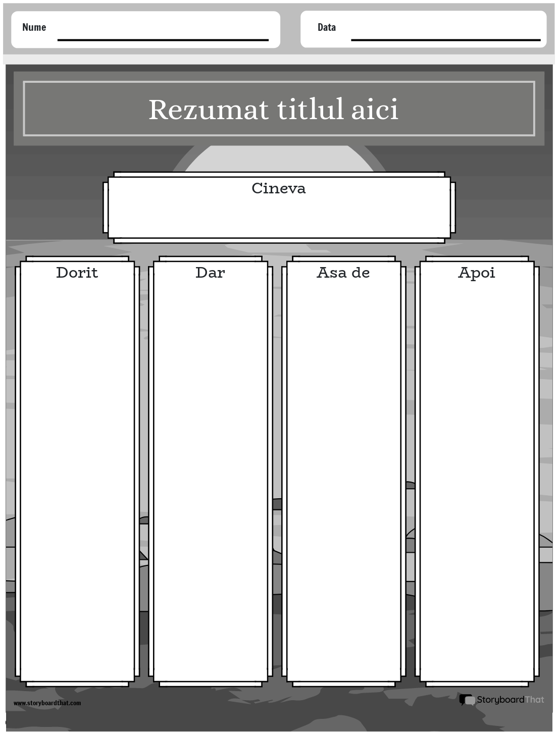 Summ Portret Alb-negru 2 Storyboard por ro-examples