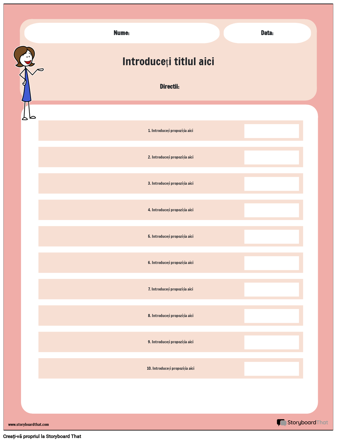 Tipuri de Verbe roz și alb Storyboard por ro-examples
