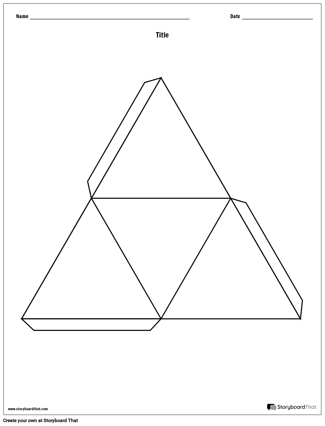 Triangle Story Cube Storyboard por ro-examples