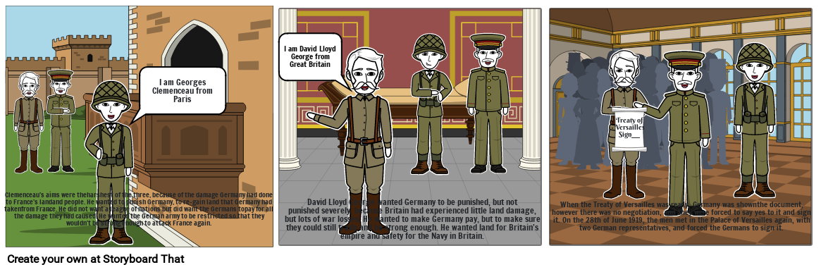 Treaty of Versailles (Part 2) Storyboard par rochelles