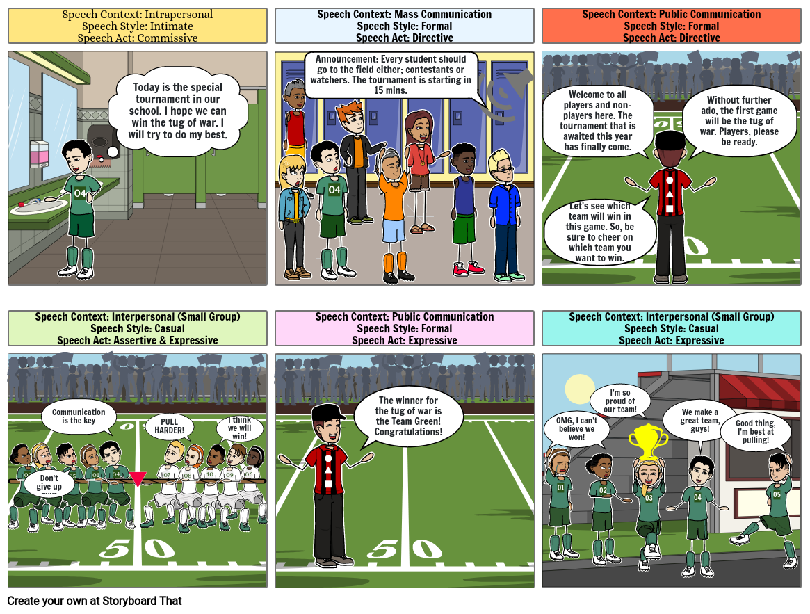 Speech Acts Storyboard By Rogemer
