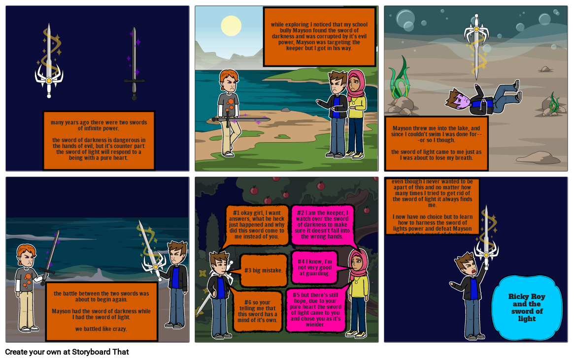 Ricky Roy and the sword of light القصة المصورة من قبل royr
