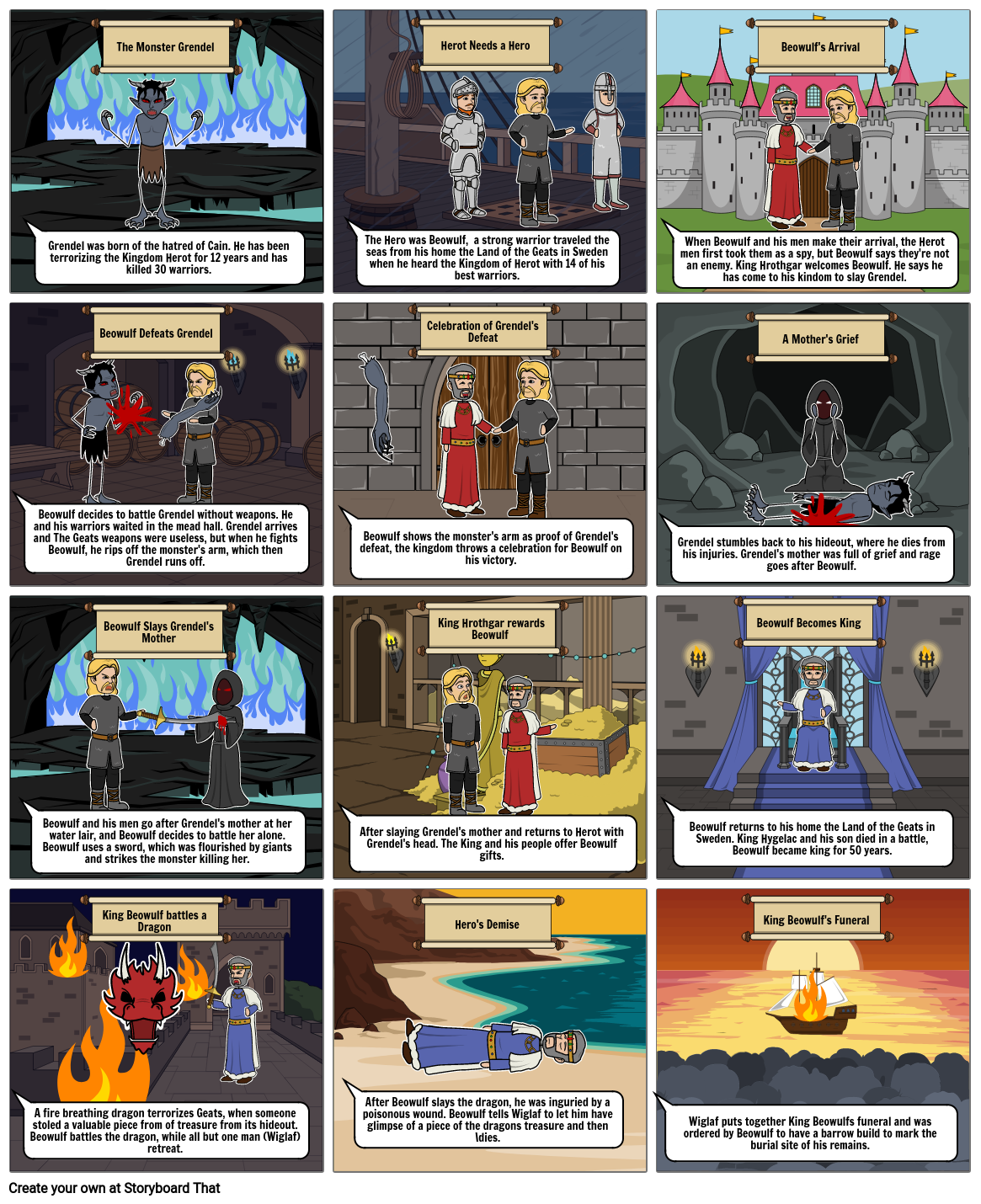 Beowulf Storyboard by rrobinson2003