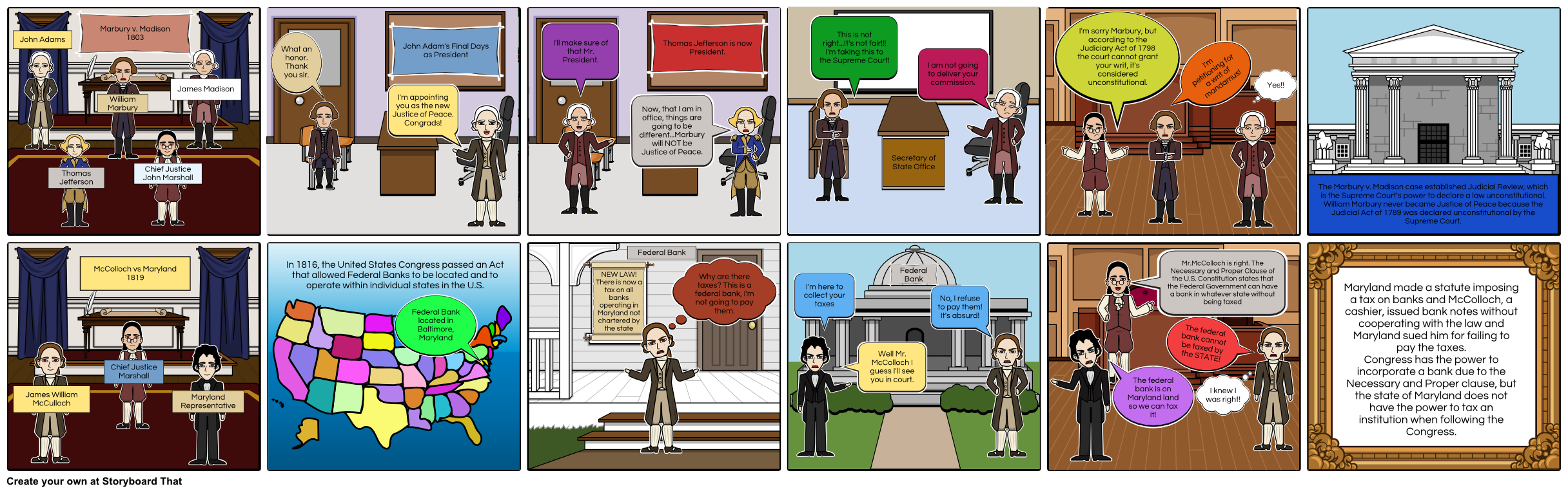 Court Cases Storyboard por rwebber