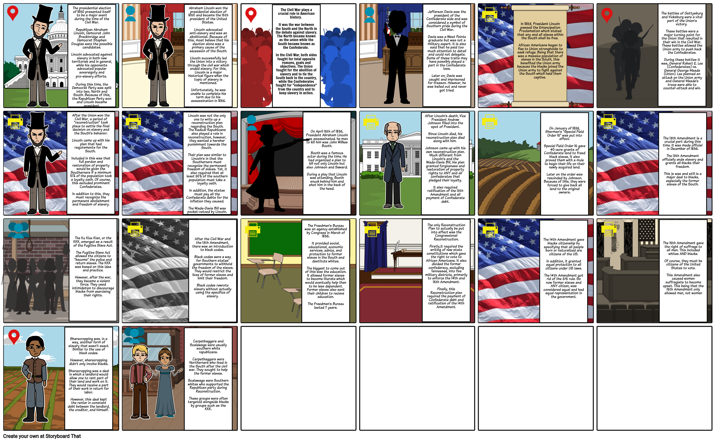APUSH Timeline Project Storyboard por ryanlroberts