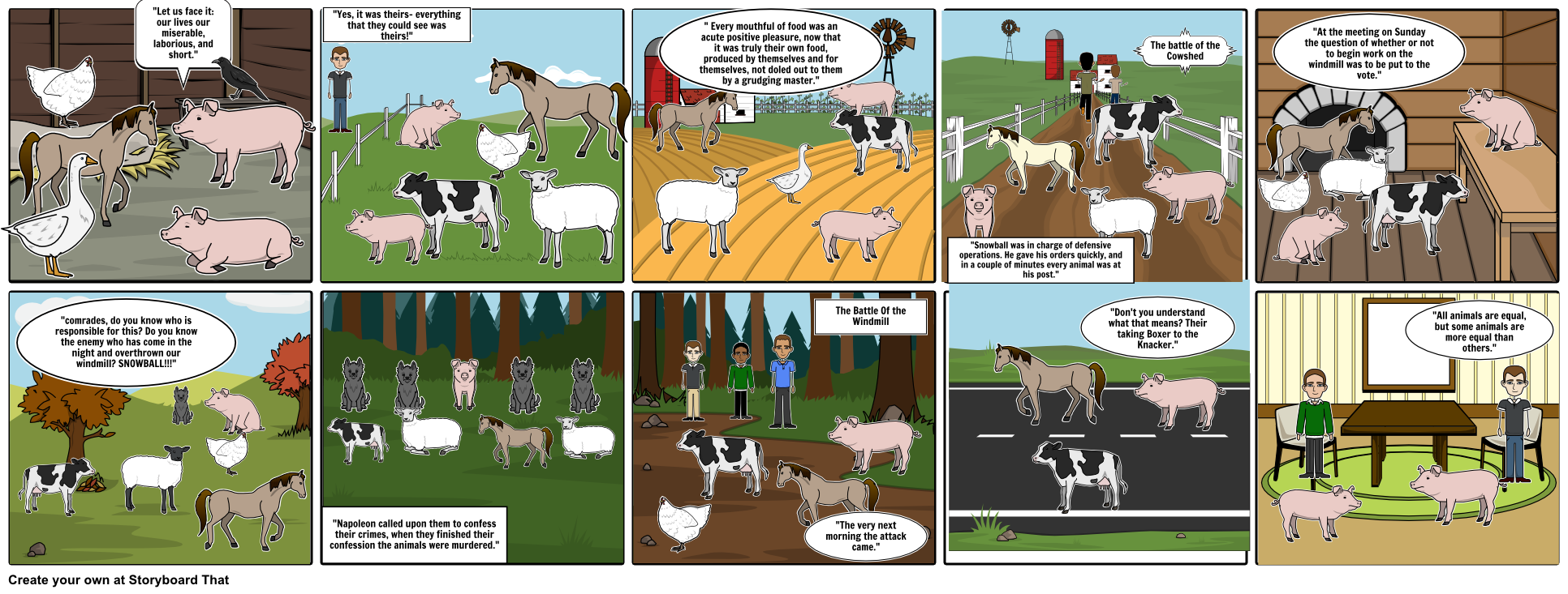 Animal Farm. Storyboard por ryliecaton